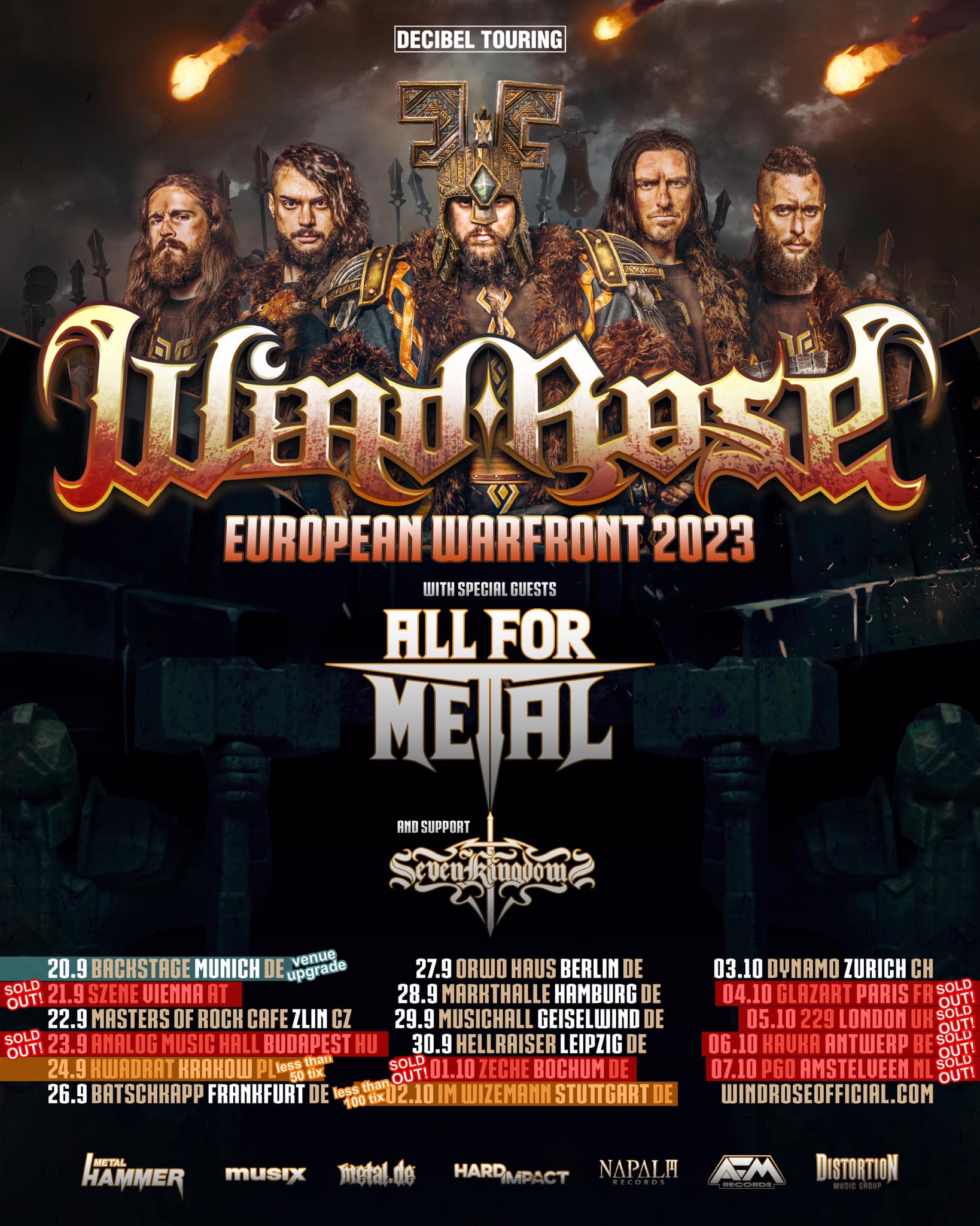 Wind Rose auf „European Warfront“ Tour - musicpunch.de