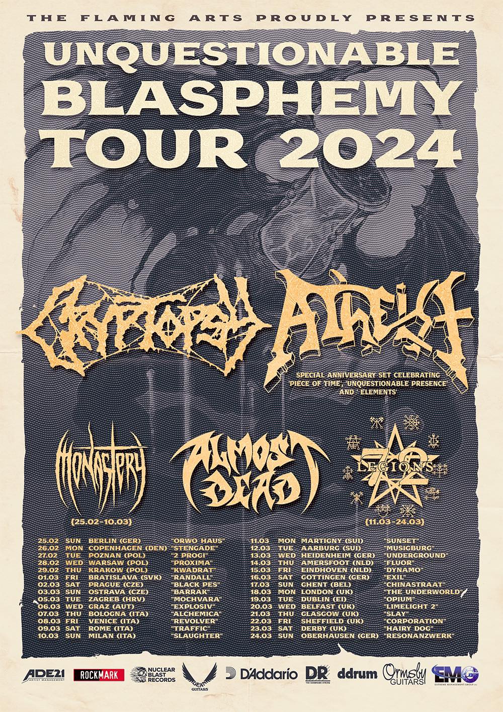 „Unquestionable Blashemy“ Tour 2024 - musicpunch.de