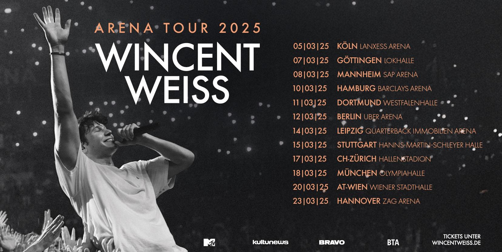 Wincent Weiss auf Arena Tour 2025 - musicpunch.de