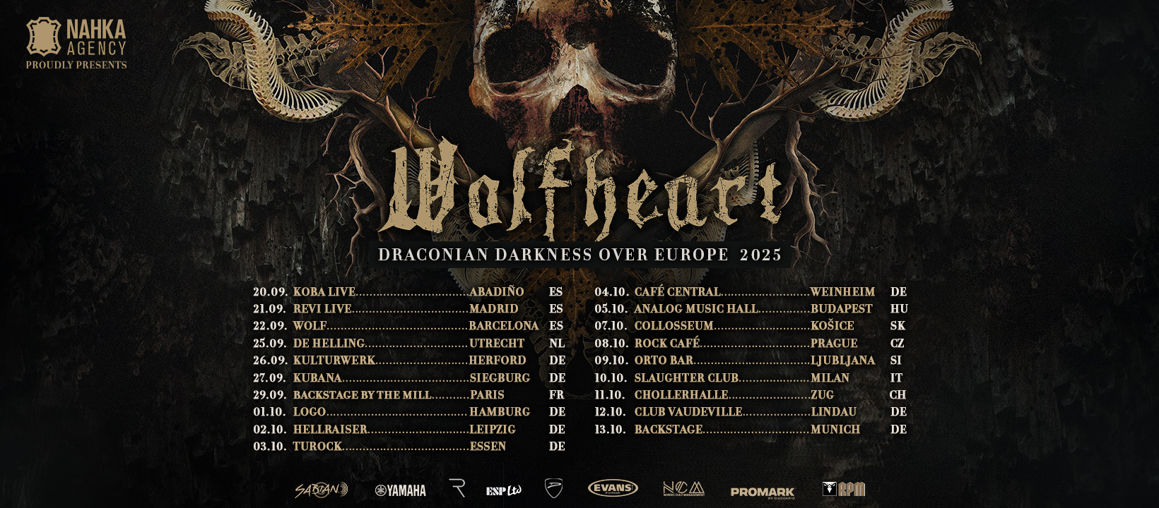 Wolfheart auf „Draconian Darkness Over Europe“ Tour - musicpunch.de
